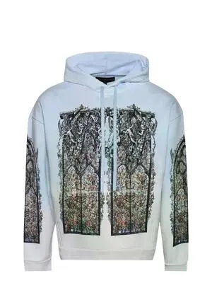 WHO DECIDES WAR Ignatius Graphic Hoodie - Blue