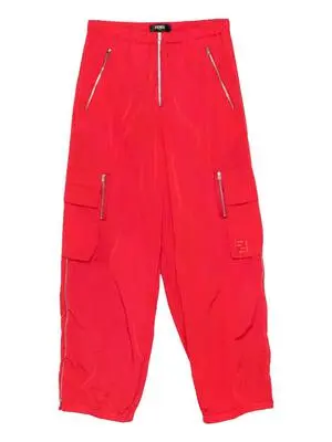 Fendi Zip-pocket Trousers - Red