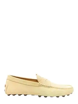 TOD'S Gommino Bubble Leather Loafers Yellow