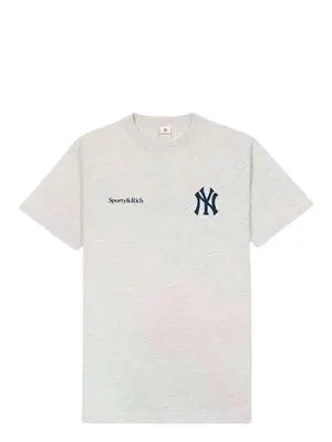 SPORTY & RICH Yankees Serif T-shirt - Grey