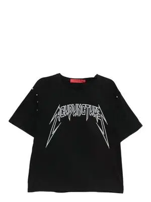 ACUPUNCTURE 1993 Studded Metal T-shirt - Black