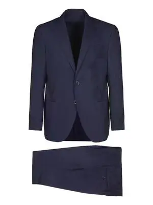 BAGNOLI SARTORIA NAPOLI Button Trousers - Blue