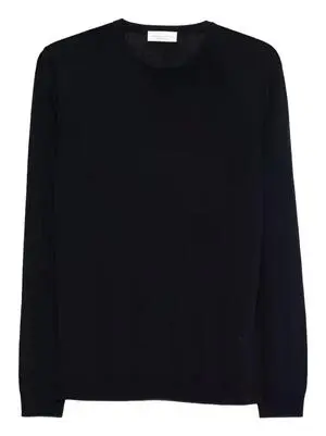 ROBERTO COLLINA Crew Neck Cotton Sweater Blue