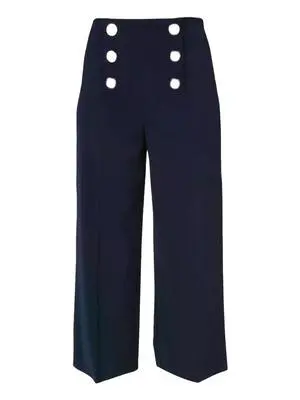 MOSCHINO Button Detailed Wide Leg Trousers