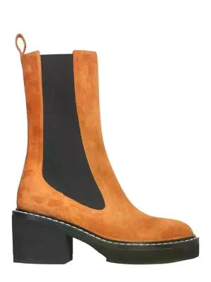 Khaite Suede Chelsea Boots - Brown