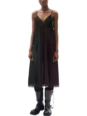 ANN DEMEULEMEESTER Elen Midi Dress - Black