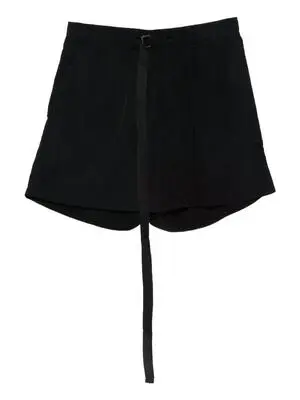 PAURA Harlem Waistband Shorts - Black