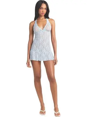 Loveshackfancy Cambria Halter Mini Dress In Floral - 40% Off | Editorialist