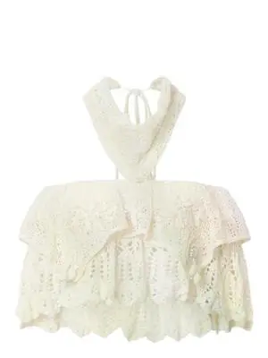 Isabel Marant Dunvel Backless Crochet Top - Neutrals