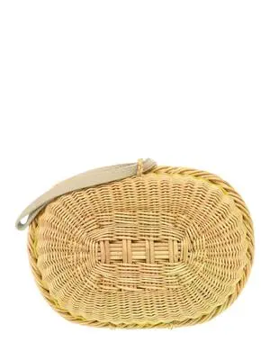 HERMÈS 2019 Wicker Osier And Clemence Picnic Clutch