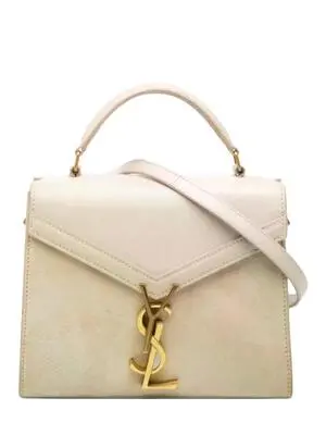 Saint Laurent Mini Cassandra Top Handle Bag - Neutrals