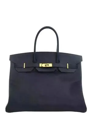 Hermès 2016 Epsom Birkin Retourne 35 Handbag Blue
