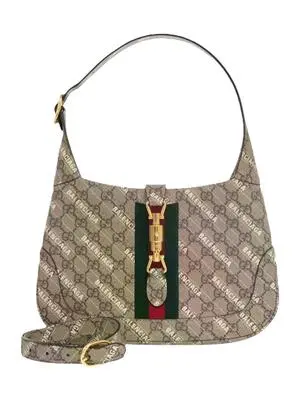Gucci 2016-2026 Balenciaga The Hacker Project Small GG Supreme Web Jackie 1961 Crossbody Bag Neutrals