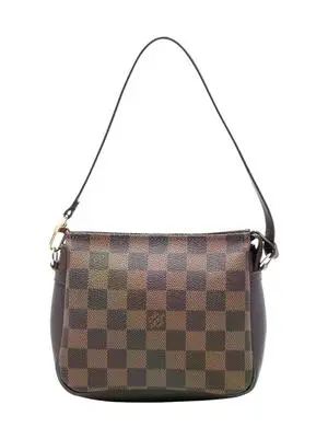 LOUIS VUITTON 2002 Damier Ebene Trousse Pochette - Brown