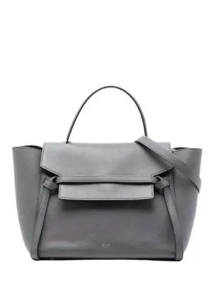 Celine 2018 Mini Grained Calfskin Belt Bag - Grey