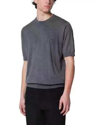 John Smedley Kempton Short Sleeve T-shirt - Grey