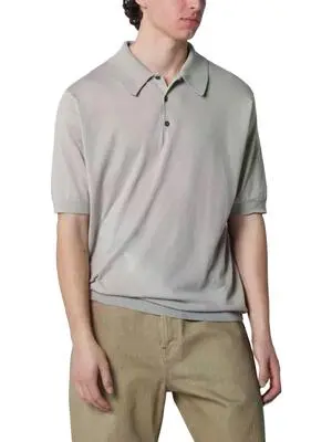 John Smedley Isis Short Sleeve Polo Shirt - Neutrals