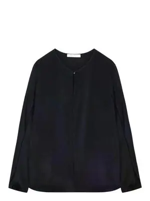 Max Mara Crêpe De Chine Blouse - Blue