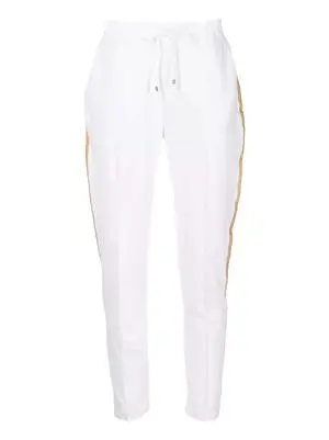 MADISON MAISON Side-stripe Track Pants - White