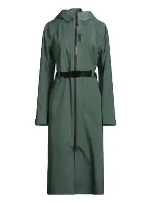 COLMAR Belted Hooded Overcoat - Green