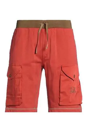 C.P. COMPANY C.P. COMPANY Cotton French Terry Cargo Shorts Rust