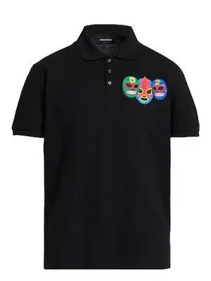 Dsquared2 Polo Shirt Size Cotton - Black