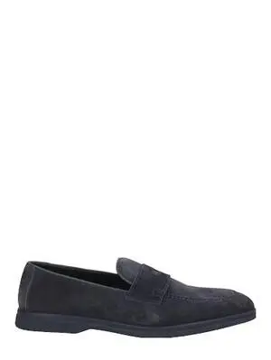 DOUCAL'S Loafers In Chocolate Leather Blue