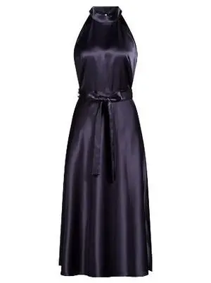 REALLY WILD Midi Flared Dress - Navy