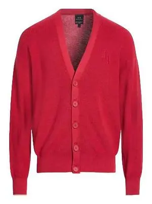 Armani Exchange Cotton Cardigan Red