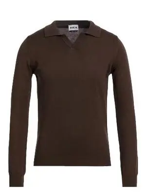 BERNA Knitted V-Neck Cotton Sweater