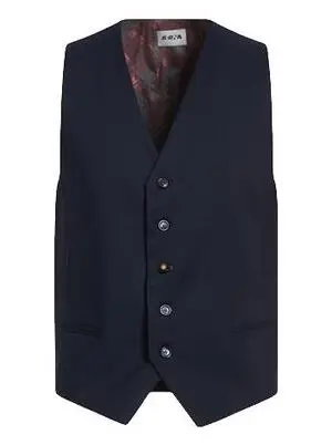 BERNA Tailored Vest - Blue
