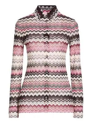 Missoni Missoni Polyamide & Elastane Long Sleeve Shirt Pink