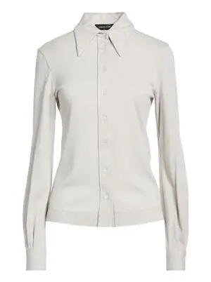Fabiana Filippi Solid Button-down Shirt With Appliqués - Grey