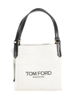 TOM FORD Handbag In Canvas And Leather - Grey