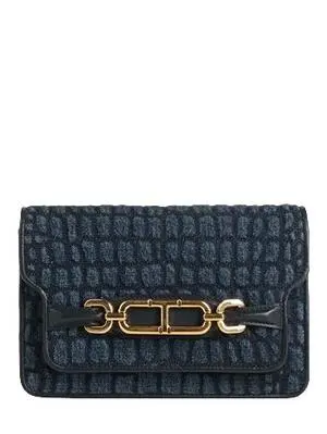 TOM FORD Handbag In Cotton And Leather - Blue