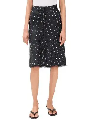 LEE MATHEWS Lee Mathews Roxie Silk Printed Midi Skirt