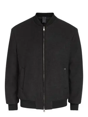 LESTRANGE Wool Bomber Jacket - Black
