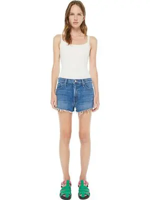 MOTHER The Dodger Short Short Fray Thumb - Green