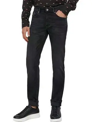 Karl Lagerfeld Logo Patch Denim - Grey