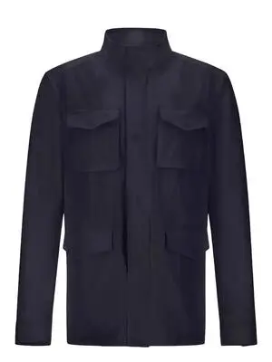 Herno Flap Pockets Field Jacket - Blue