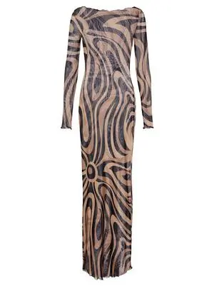 Anthropologie Sleeveless Tulle A-Line Maxi Dress In Blue Pattern - 66% Off  | Editorialist