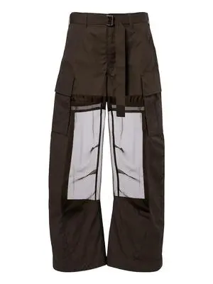 SACAI Paneled Cotton Cargo Pants