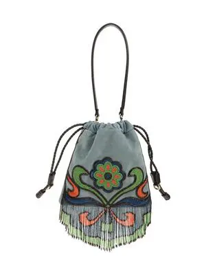 Etro Kalispera Small Shoulder Bag - Blue