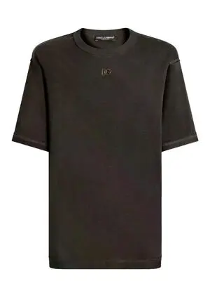 Dolce & Gabbana Logo T-shirt - Brown