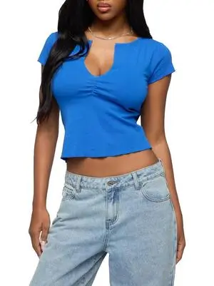 EDIKTED Andria Crop Top - Blue