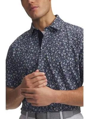 Under Armour Ua Armourdry Performance Golf Polo - Midnight Navy