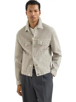 Brunello Cucinelli Denim Four-pocket Jacket - Khaki