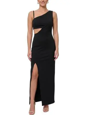 Rachel Rachel Roy One Shoulder Maxi Gown - Black