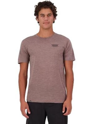 MONS ROYALE Zephyr Merino Cool T-shirt - Chestnut