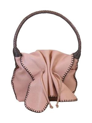 Carlos Falchi Carlos Falchi Leather Shoulder Bag Dusty Rose